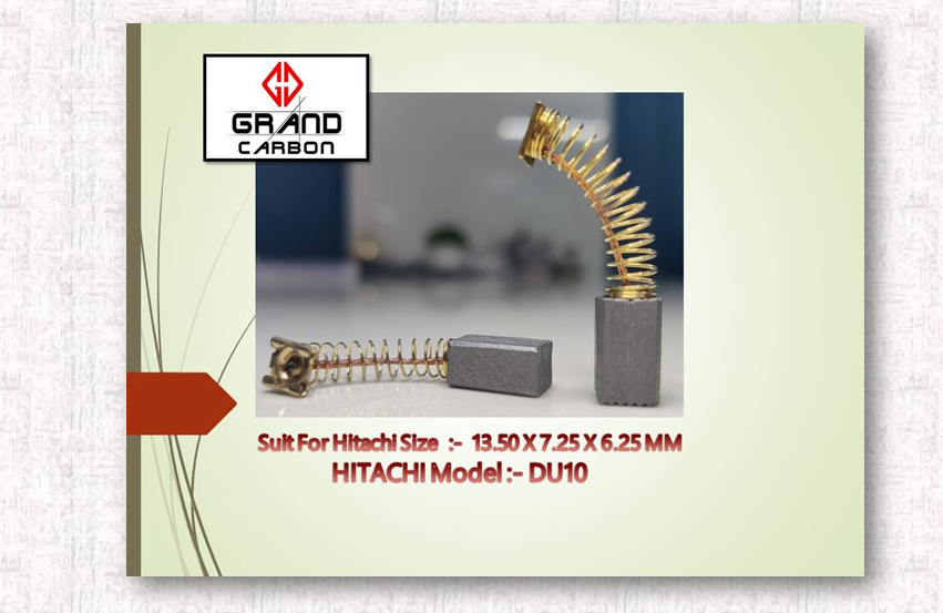 Black Duck Carbon Brush Suit For Hitachi DU-10 – Shop Carbon Brushes ...